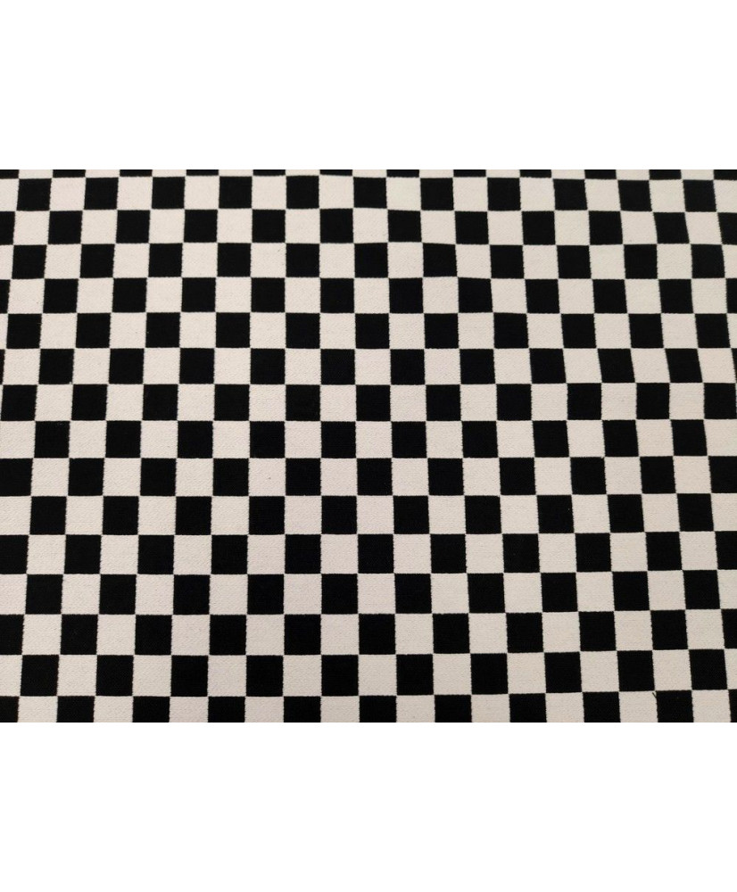 Le tissu jacquard damier est idéal pour vos confections en ameublement...
