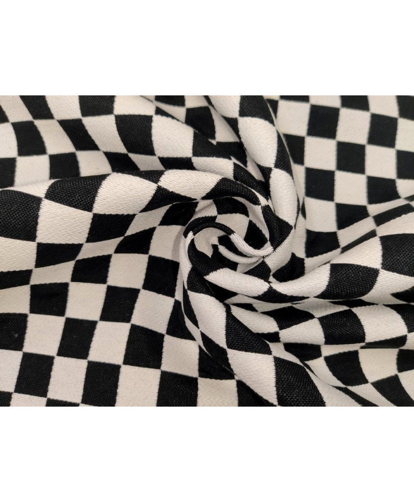 Le tissu jacquard damier est idéal pour vos confections en ameublement...