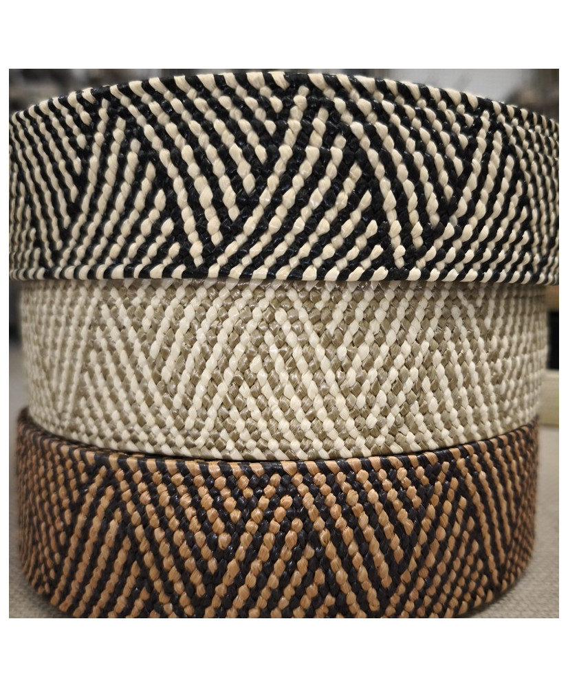 Sangle Aspect naturel bicolore Extensible