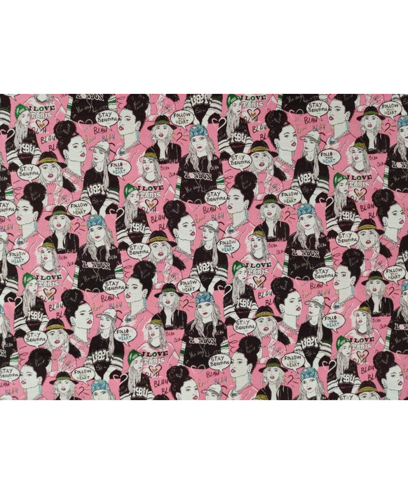 Le Tissu Blahblah est idéal pour la confection de rideaux, coussin ...