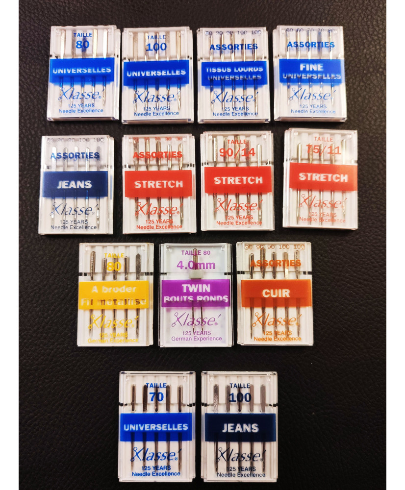 Les aiguilles machines à coudre KLASSE sont idéales pour tous vos ...